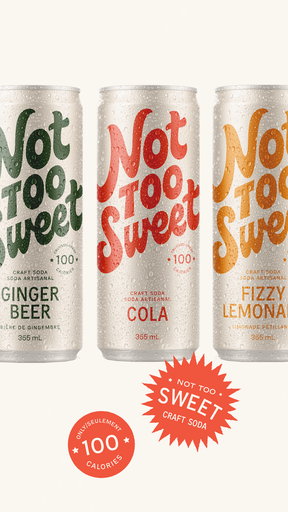 Not Too Sweet Craft Sodas